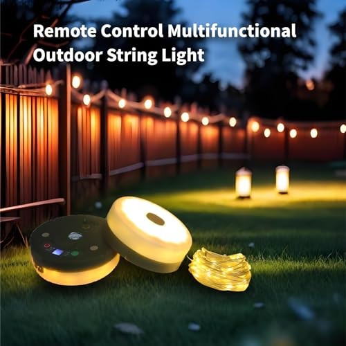 Multi-Function Retractable Camping String Lights, 2-in-1 Lantern, 33ft ...