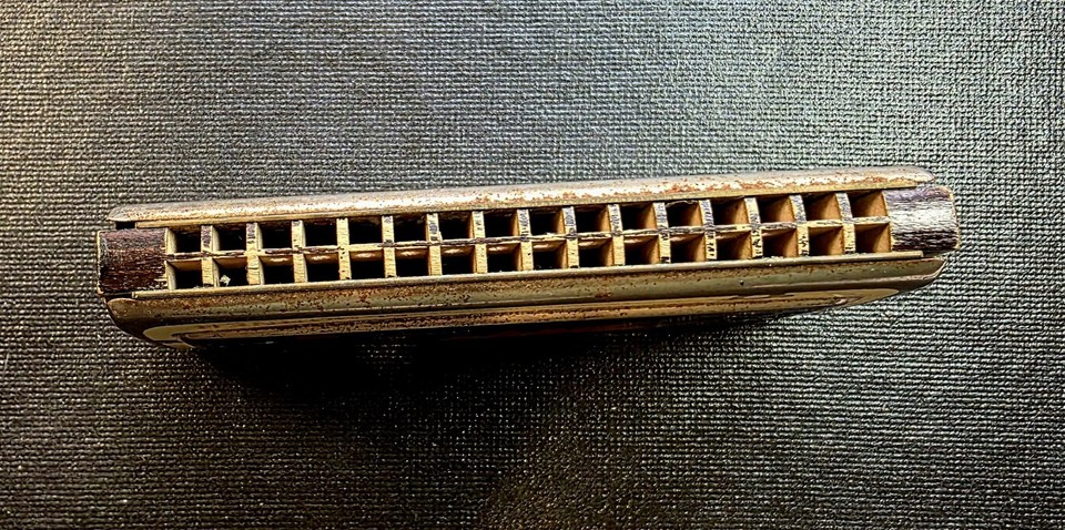 Vintage M. HOHNER Echo-Luxe Double Sided Harmonica | eBay