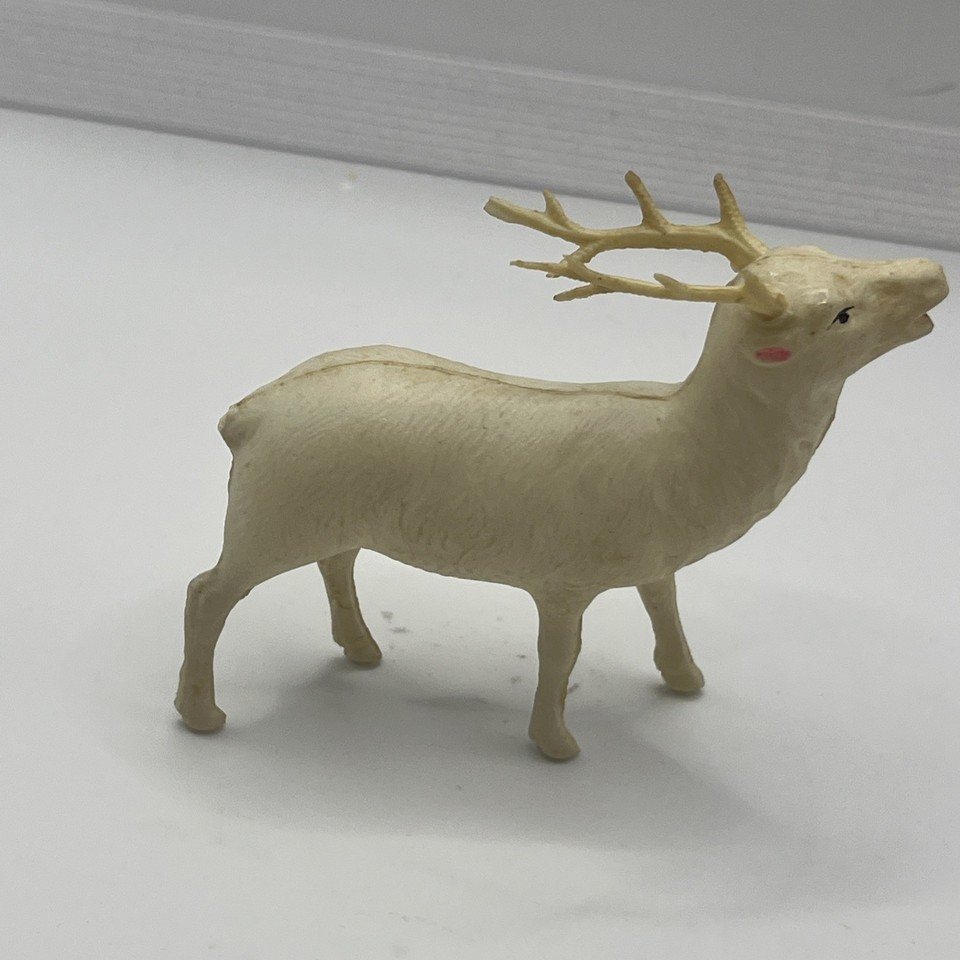 Celluloid Reindeer Occupied Japan Santa’s Reindeer Buck With Antlers ...