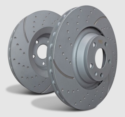 EBC GD7707 GD Sport Dimple Drilled & Slotted Brake Rotors - Front Set ...