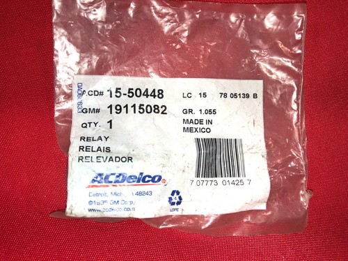 NOS OEM GM 19115082 AC DELCO 15-50448 Relay | eBay