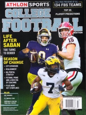 Athlon Sports College Football 2024 Preview COVERS VARY | eBay