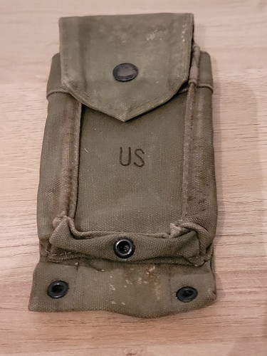 USMC Issue Canvas Ammo Ammunition Magazine Pouch Vietnam Era #3 | eBay