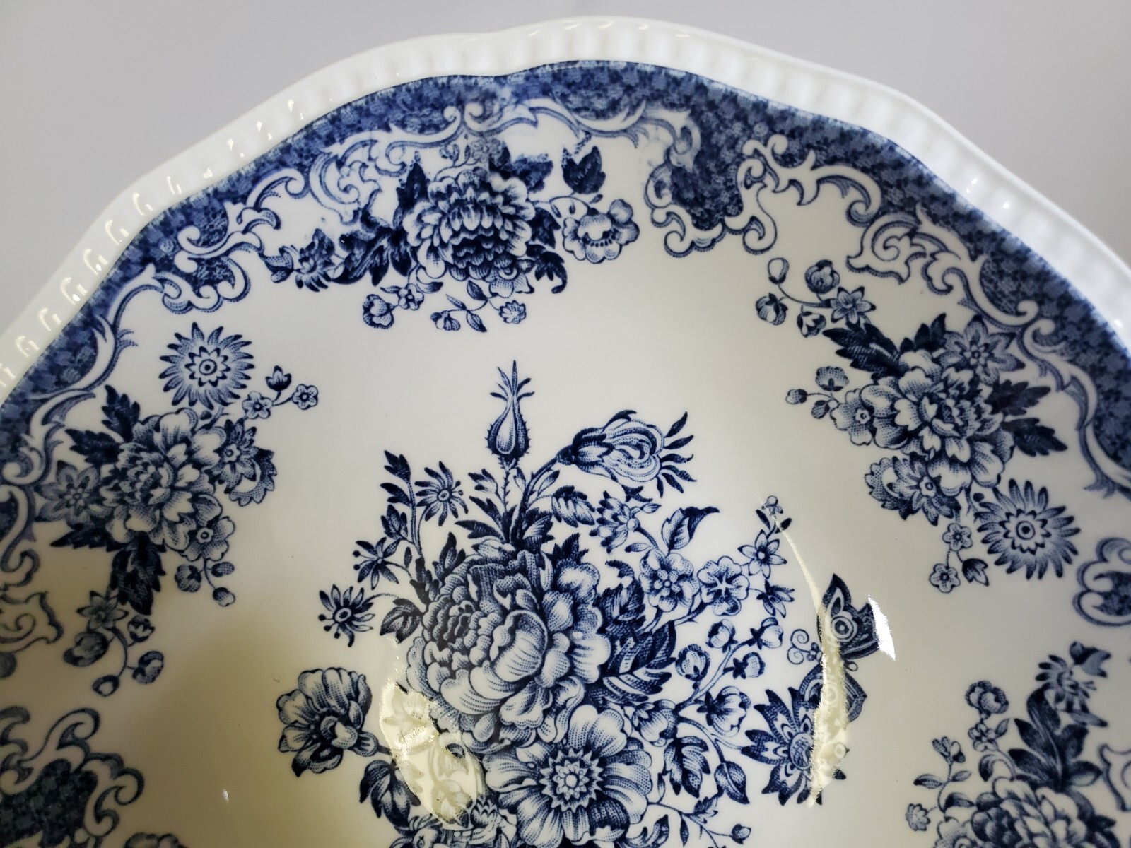 KENSINGTON England STAFFORDS Balmoral Blue Plates, Cups, Bowls SOLD BY ...