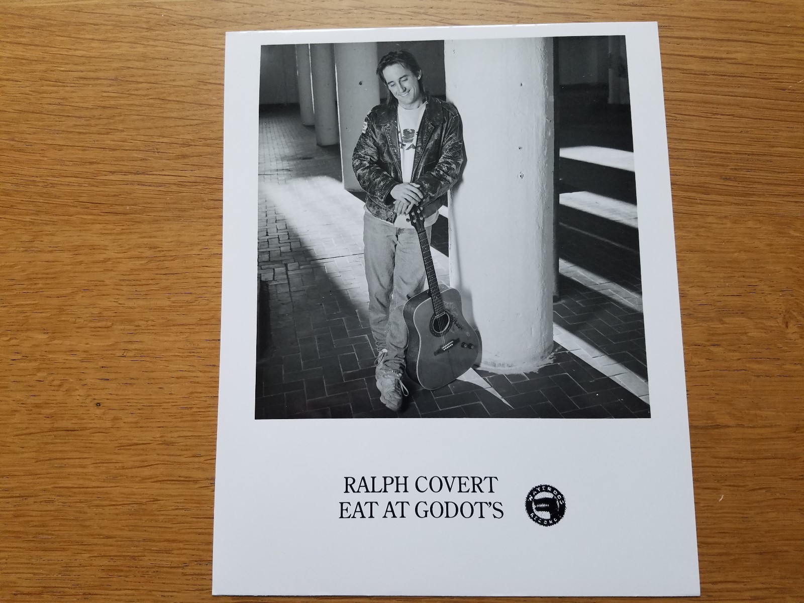 RALPH COVERT Eat at Godot's 8x10 BLACK & WHITE Press Photo POP SINGER ...