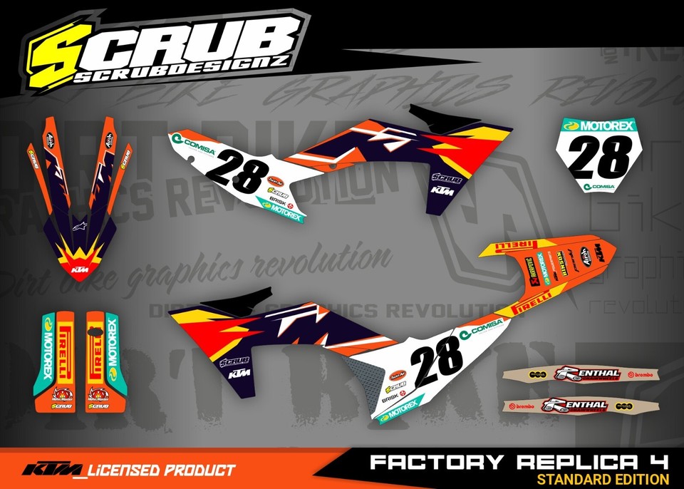 Graphic Decals Stickers KTM SX SXF 2023 2024 125 150 250 300 350 450 XC ...