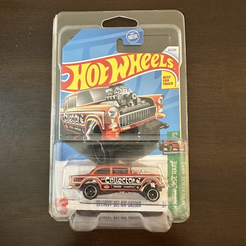 Hot Wheels 55 Chevy Bel Air Gasser HW Reverse Rake 2/5 with Clamshell ...