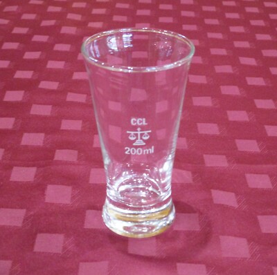 Collectable Aust. CCL White Scales 200ml Pub Beer Glass Man Cave ...
