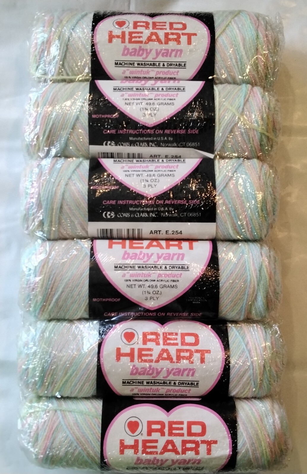 Vintage+Red+Heart+Baby+Yarn+930+Lullaby+Art+E254+Ombre+Wintuk+Acrylic+1 ...