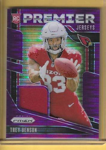 2024 PANINI PRIZM FB PJ-TBN TROY BENSON RC SP PINK DISCO RELIC AZ ...