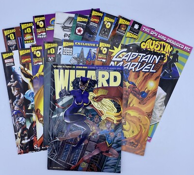 Lot Of 14 Wizard Exclusive Comics 0, One Shots, Marvel Top Cow With ...