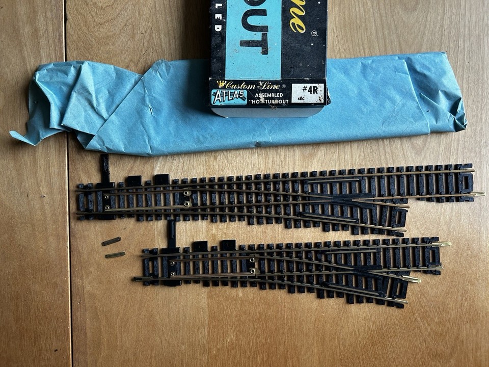Lot ATLAS HO Turnout Curved Straight Nickel Silver #6L 6R 4L 4R Train ...
