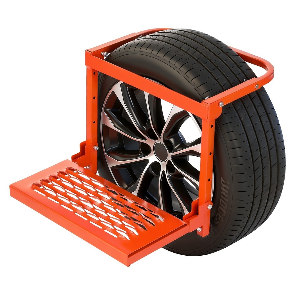150KG Folding Tire Wheel Step Adjustable Tyre Ladder Non-Slip Steel ...