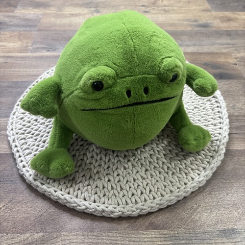 Chubby Green Grumpy Frog Plush 8" Stuffed Animal | eBay