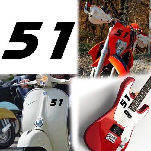 Number 51 Racing, Sticker Vinyl | eBay