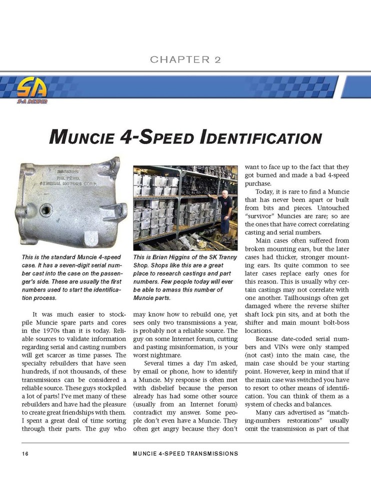 Muncie 4 Speed Manual Transmission Rebuild Guide Performance Muscle ...
