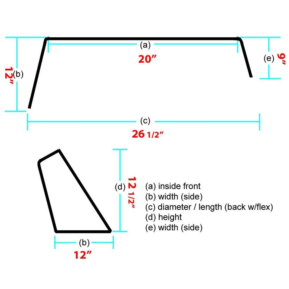 Jet Technologies Boat Windshield | Smoke Tint 26 1/2 Inch (STBD) | eBay