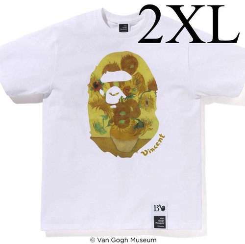 USED BAPE X VGM HEAD CANVAS ART TEE SUNFLOWER UNUSED | eBay