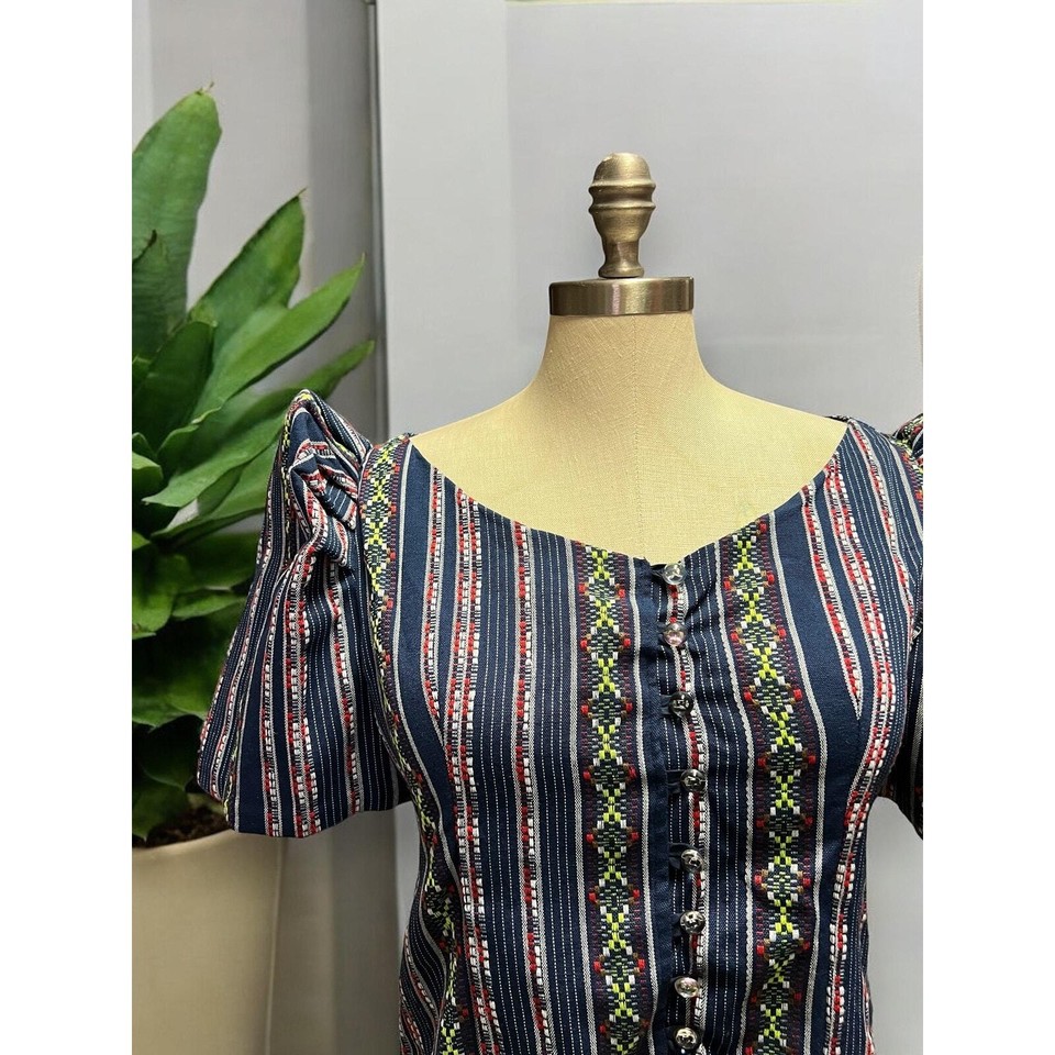 Bolero Handwoven Filipiniana Maria Clara Medium Ethnic Weave Tribal Multicolor | eBay
