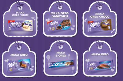 MILKA OREO VARIETY PACKAGE - 700G TOTAL - MIX CHOCOLATE COOKIE BAR ...