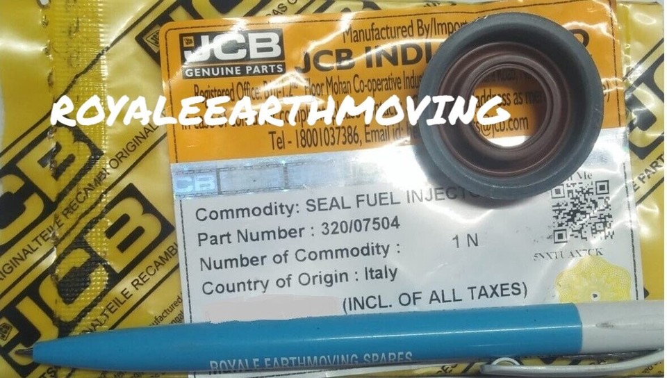 GENUINE JCB SEAL FUEL INJECTOR, SET OF 4 PCS. (PART NO. 320/07504) | eBay