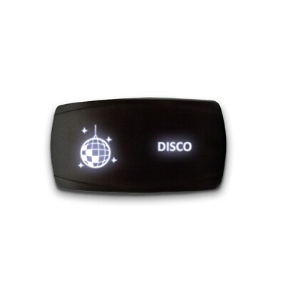 DISCO - Horizontal LED Rocker Switch 5 Pin Dual Light 20A 12V ON / OFF ...