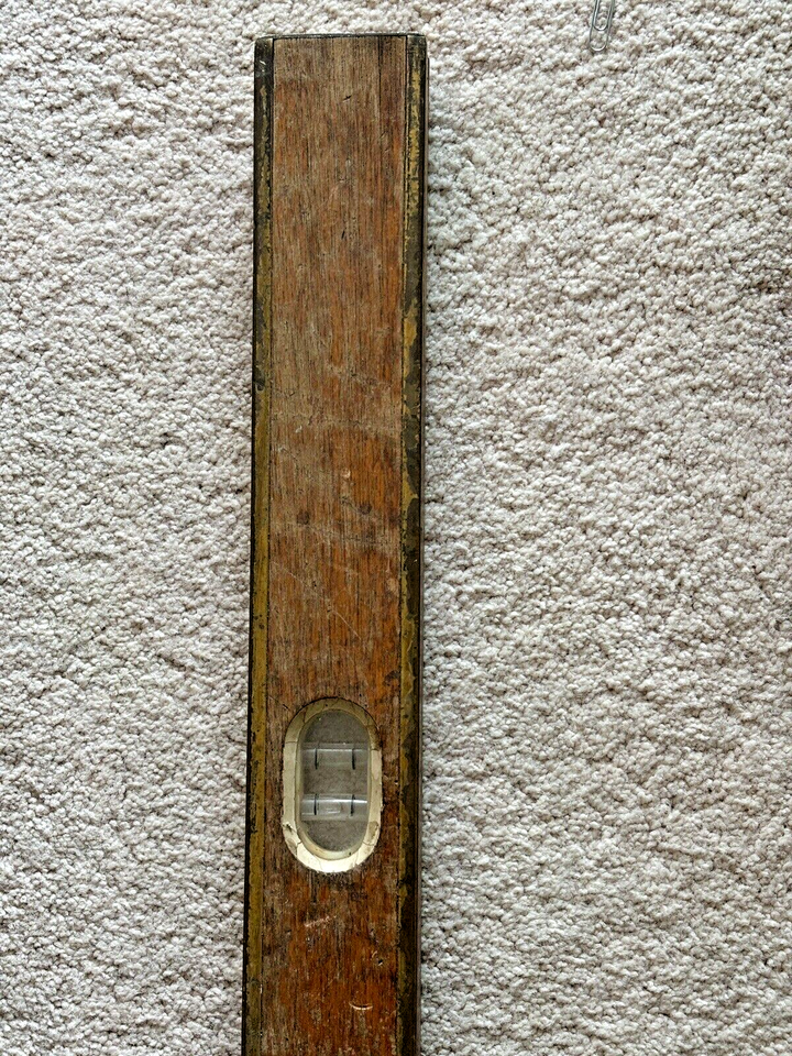 Vintage Stanley No. 2153HB Contractor Grade 48 Inch Brass Bound Mason's ...