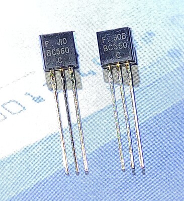 20 Pairs Genuine Fairchild BC550C + BC560C, BC550 + BC560 Transistors, US Stock | eBay