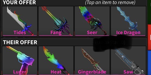 Mm2 SET BUNDLE CHROMA HEAT CHROMA LUGER ALL IN THE PICTURE 🌙 | eBay