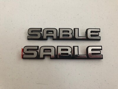 92 93 94 95 MERCURY SABLE REAR TRUNK LID EMBLEM BADGE LOGO SYMBOL SIGN ...