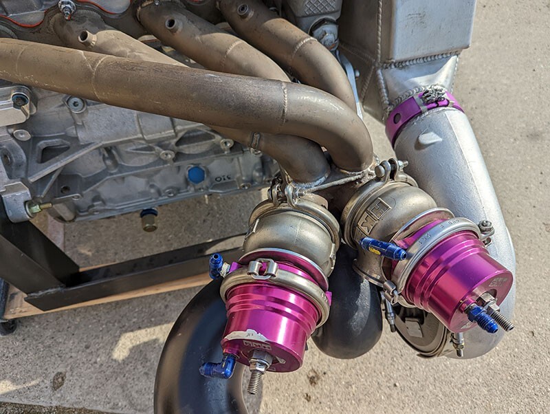 GM Ecotec Drag Racing Engine 4-cyl GT45R Turbo Fresh 0 Passes Complete ...