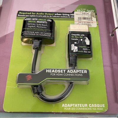 🔋 Xbox 360 Headset Adapter For HDMI CONNECTORS 🆕 unopened box | eBay