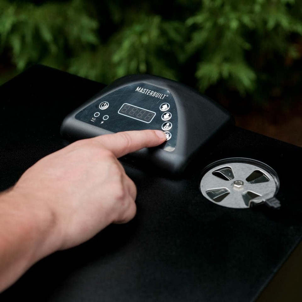 30" Steel Outdoor Digital Electric Smoker 4 Racks Thermostat ...