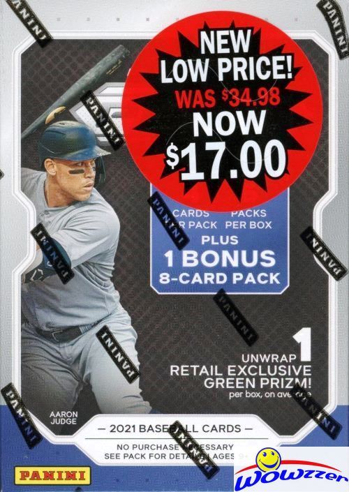 2021 Panini PRIZM Baseball EXCLUSIVE Factory Sealed Blaster Box-GREEN ...