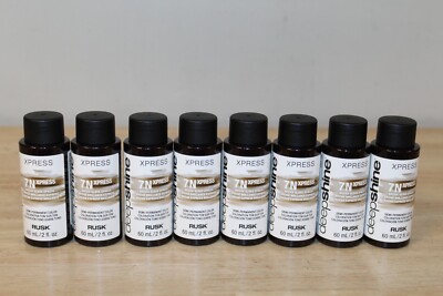 8 PACK Rusk Deep Shine 7N XPRESS Breige Demi-Permanent Color 2oz each ...