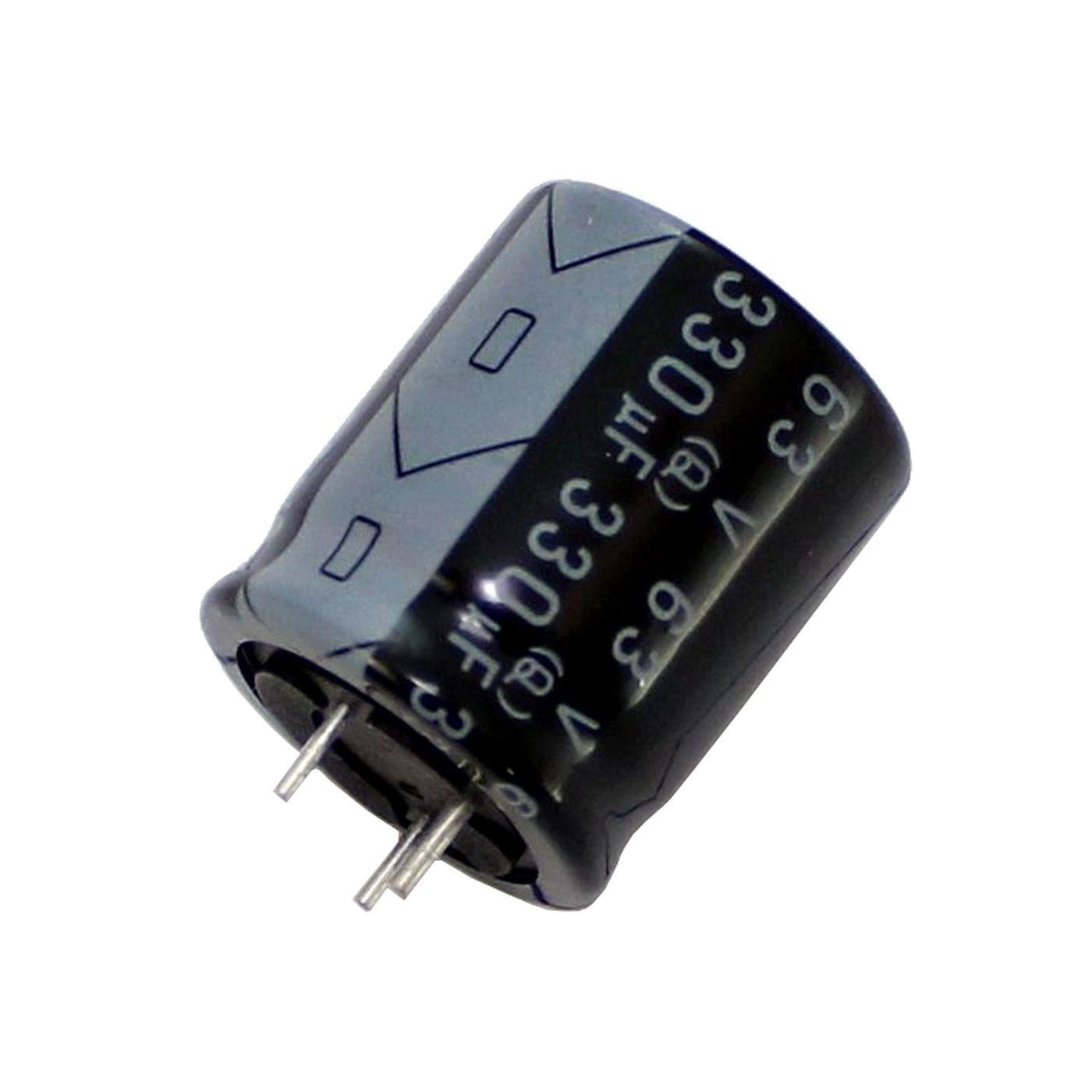 10-Pin Elko Capacitor Radial 330µF 63V 125°C 18x20mm RPK-63V331QK5GY ...