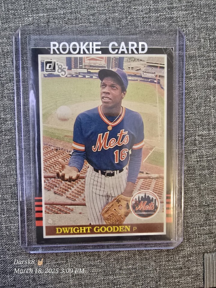 1985 Donruss Dwight Gooden Rare Box Panel #PC1 RC, bent top right ...