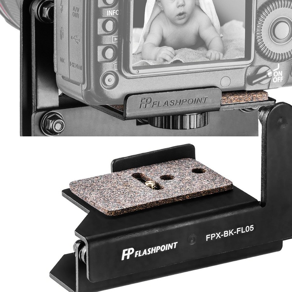 Flashpoint Rotating Camera Flip-Flash Bracket with Integrated Anti ...