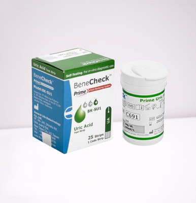 1 Box Benecheck PLUS Uric Acid Test Strips 25 Strips | eBay