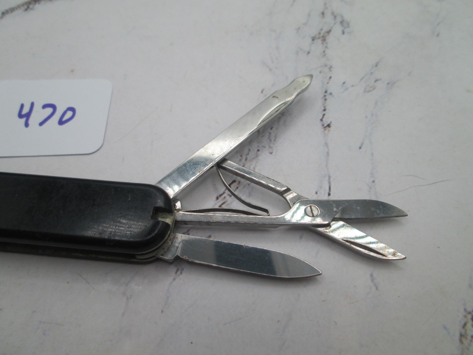 #470 Black Victorinox Swiss Army 74mm Executive Knife | eBay