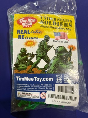 Tim Mee Classic Plastic Army Men (Kelly Green)~U.S. Soldiers. 48 Pcs ...