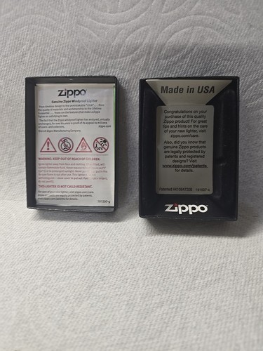 Zippo Lighter Case - No Inside Guts Insert. Box And Paper Work | eBay