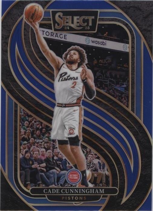 2024-25 Panini Select - Premier Level Cade Cunningham #164 Blue Prizm ...