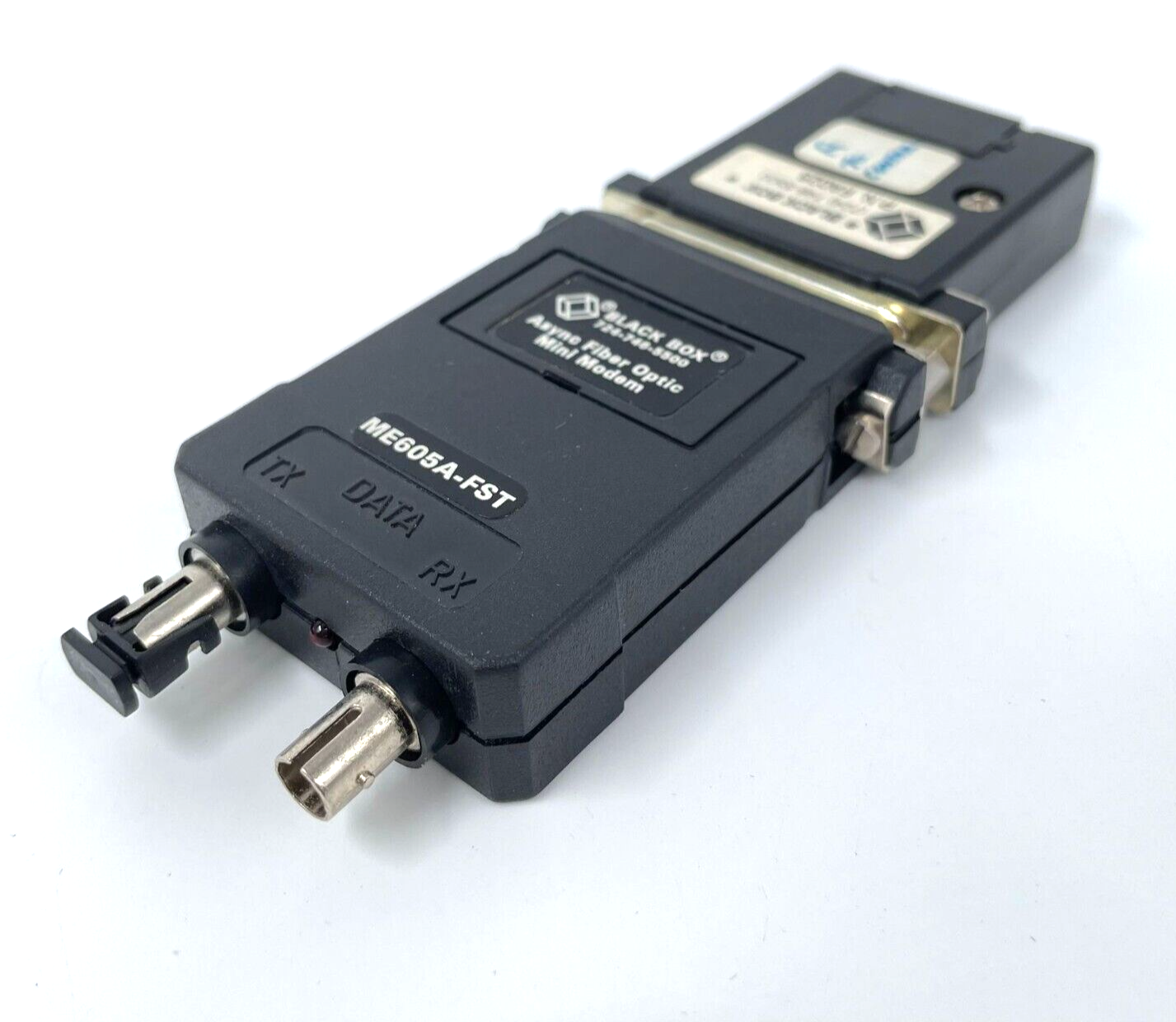 BLACK BOX ME605A-FST ASYNC FIBER OPTIC MODEM & FA025 | eBay
