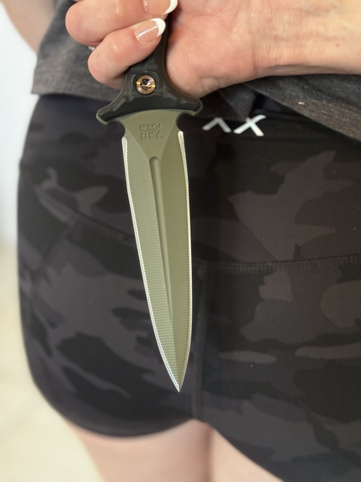 RMJ Tactical x Monkey Edge Raider Dagger CPM 3V Sniper Green Black MEFP ...