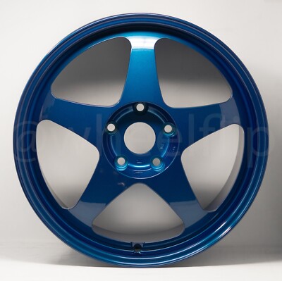 (set of 4) Desmond Regamaster EVO II 18x10 +25 5x120 Deep Sea Blue fits ...
