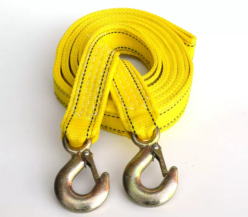 5M 8 Tons Car Trailer Recovery Tow Strap Flat Sling Rope with U-Shape ...
