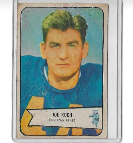 Joe Koch 1954 Bowman Rookie RC #127 Chicago Bears | eBay