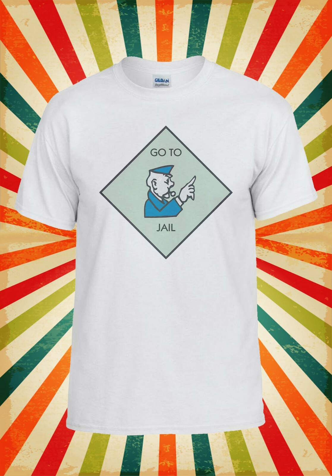 Go To Jail Monopoly Game Funny Cool Men Women Vest Tank Top Unisex T ...