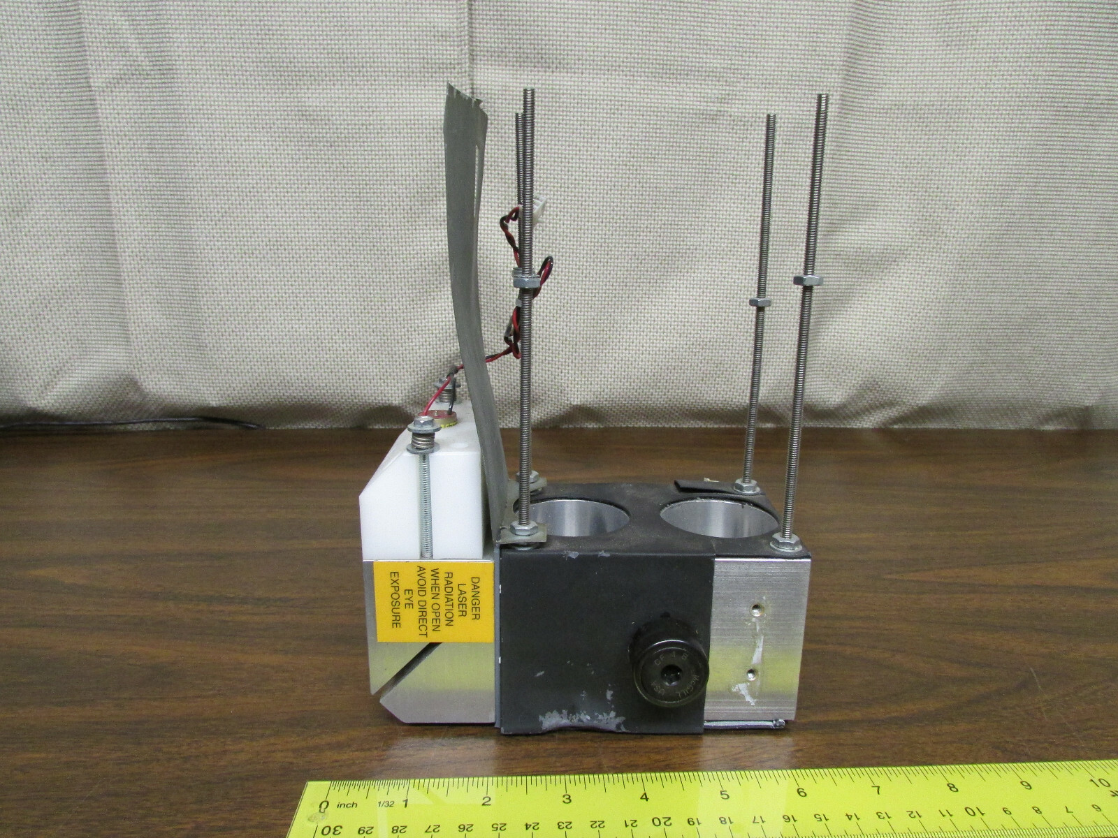 Optical Fixture Brewster Window Laser Holds Two Photomultiplier Tubes ...